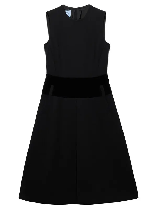 Prada Natté Fabric Dress - Black