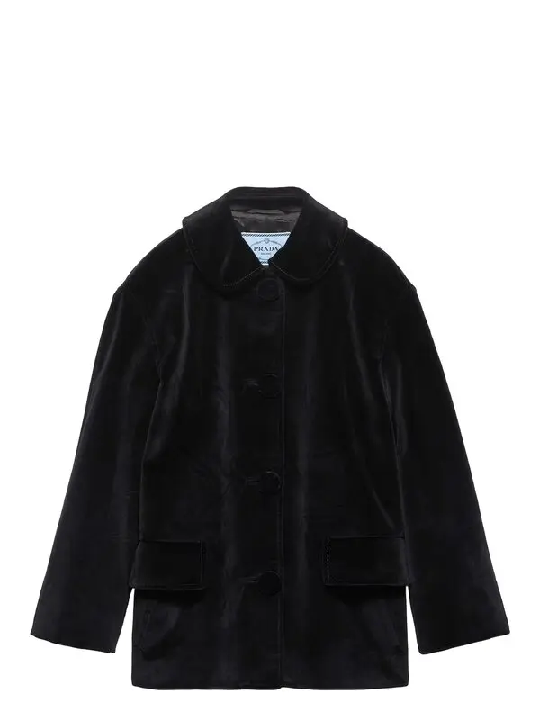 Prada Single-breasted Caban Jacket - Black