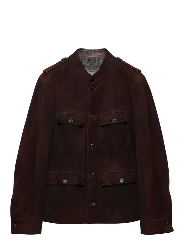 Prada Suede Jacket - Brown