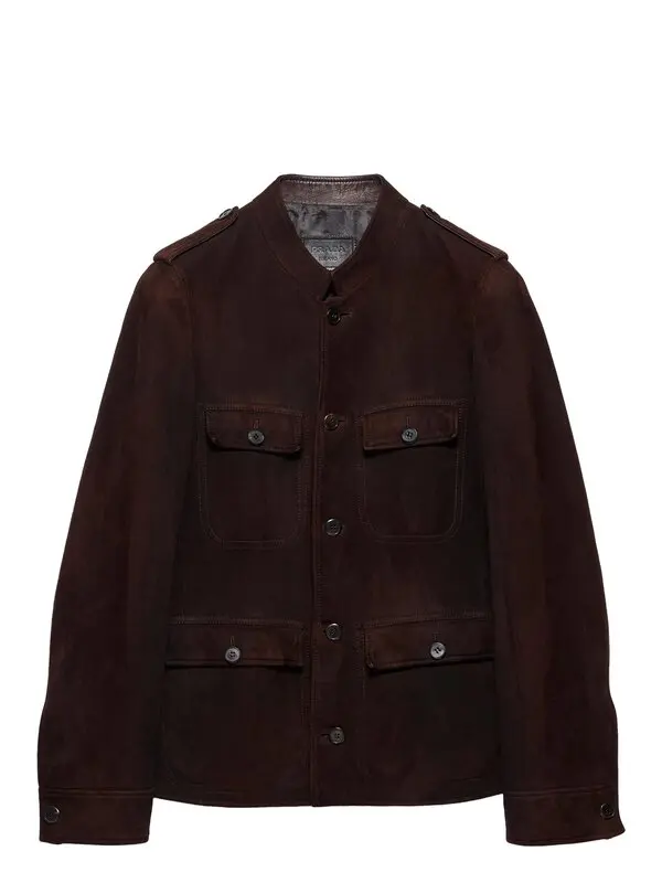 Prada Suede Jacket - Coffee