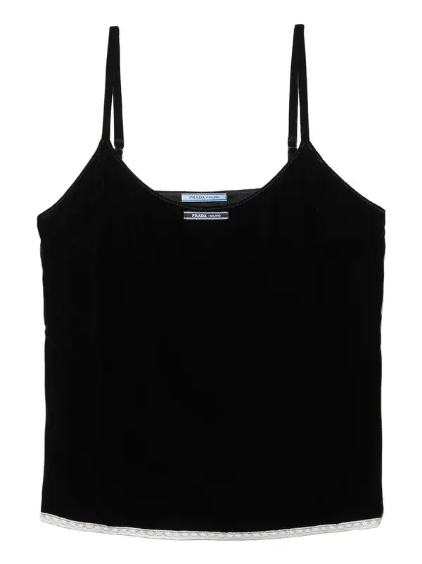 Prada Velvet Top - Black