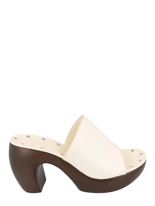 Givenchy G Clog Heel Sandal - White