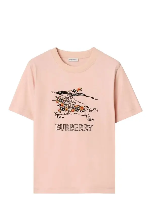 Burberry Frankie Ekd Check T-shirt - Tan