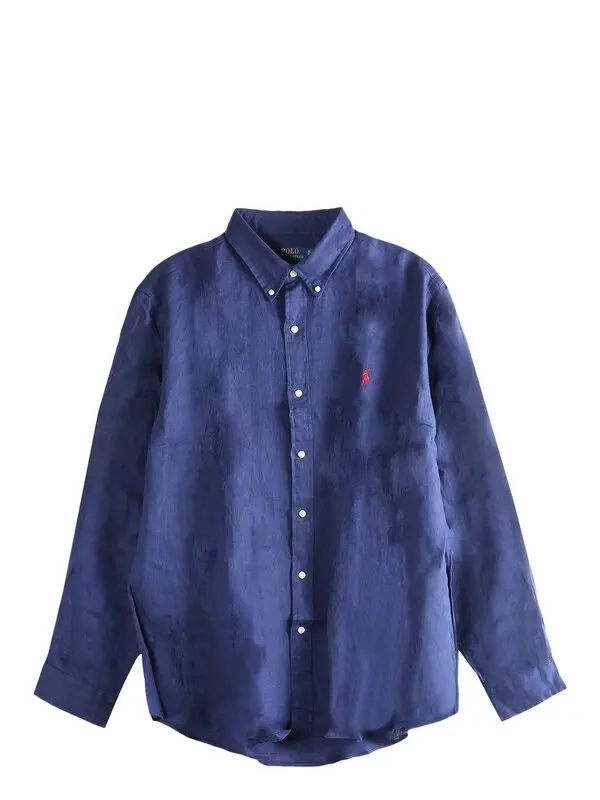 Polo Ralph Lauren Long-sleeve Linen Sport Shirt - Blue