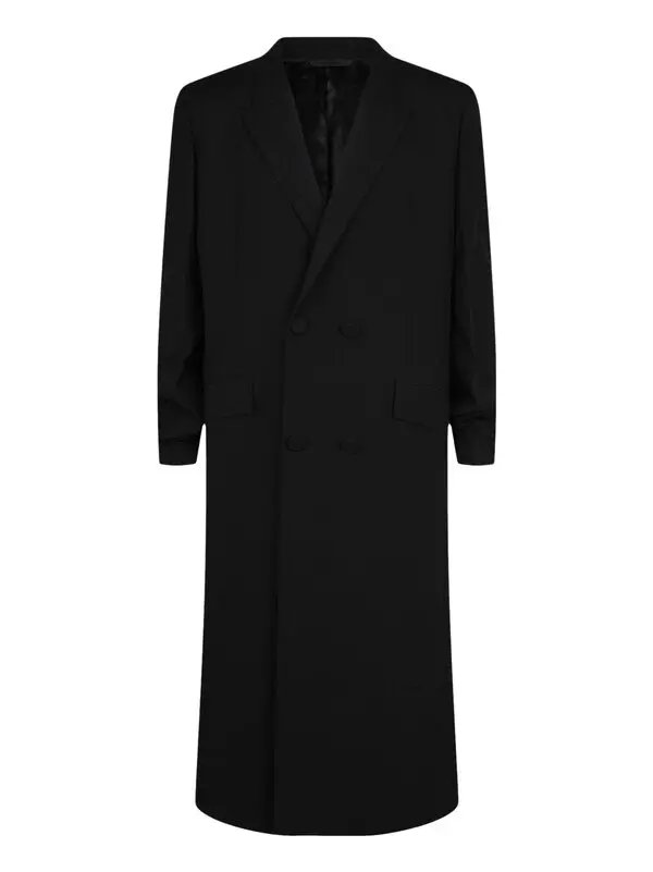 Givenchy Slim Fit Double-breasted Coat - Black