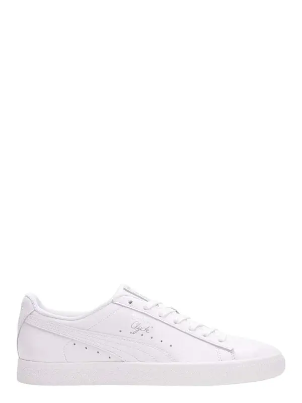 PUMA Clyde Core Leather Foil Jr Sneakers - White