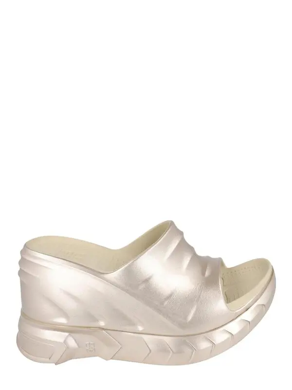 Givenchy Marshmallow Wedge Slide - Gold