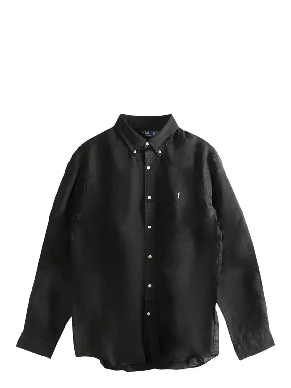 Polo Ralph Lauren Long-sleeve Linen Shirt - Black