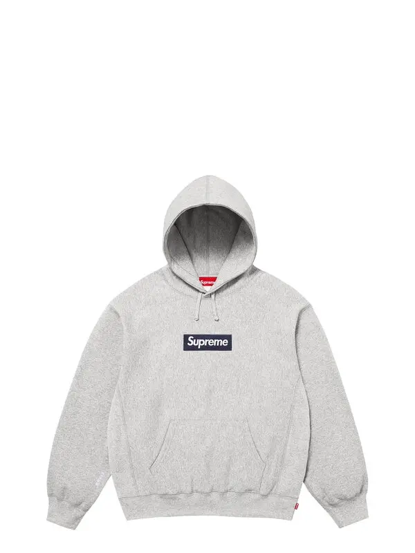 Supreme Box Logo Hooded Sweatshirt - Grey