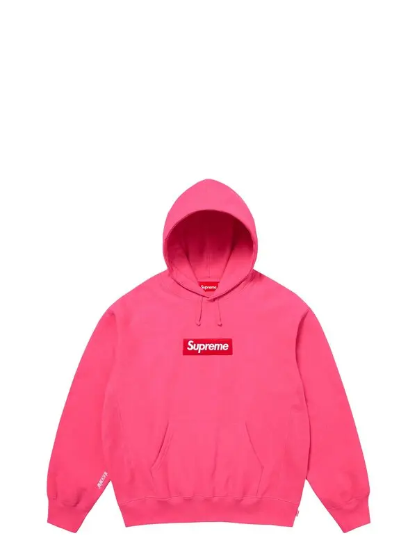 Supreme Box Logo Hooded Sweatshirt - Pink