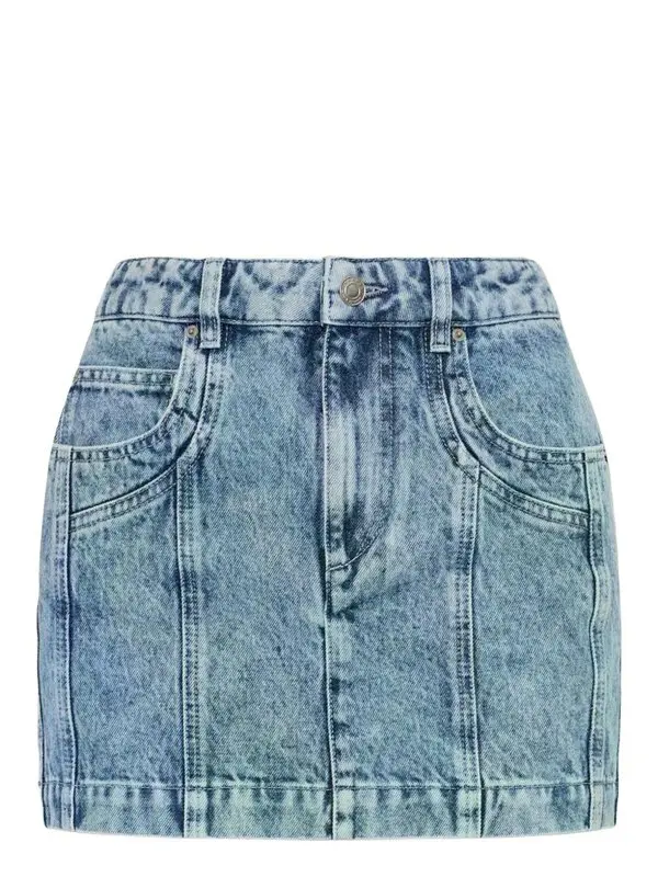 MARANT ETOILE Juana Denim Mini Skirt - Blue