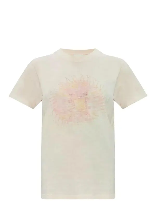 MARANT ETOILE Graphic-print T-shirt - Neutrals