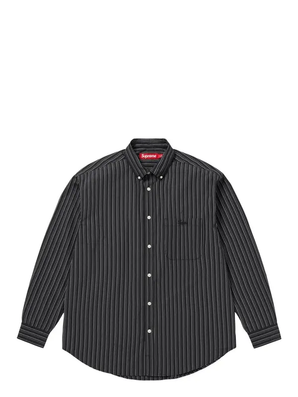 Supreme Pinstripe Shirt - Black