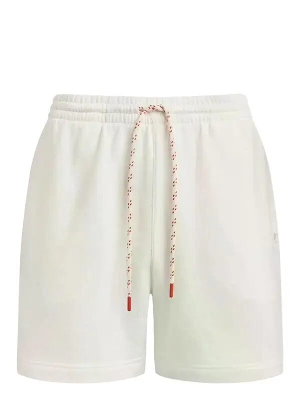 12 STOREEZ Textured Terry Track Shorts - White