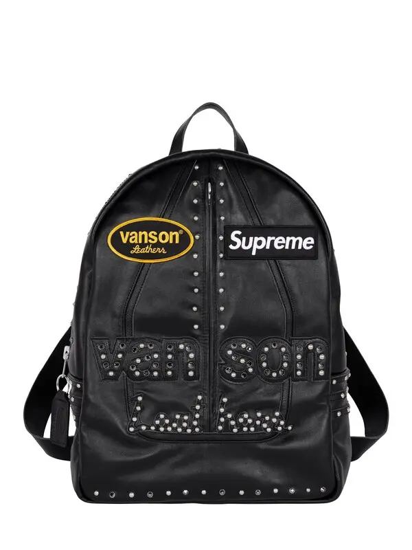 Supreme X Vanson Leathers X B.b. Simon Backpack - Black