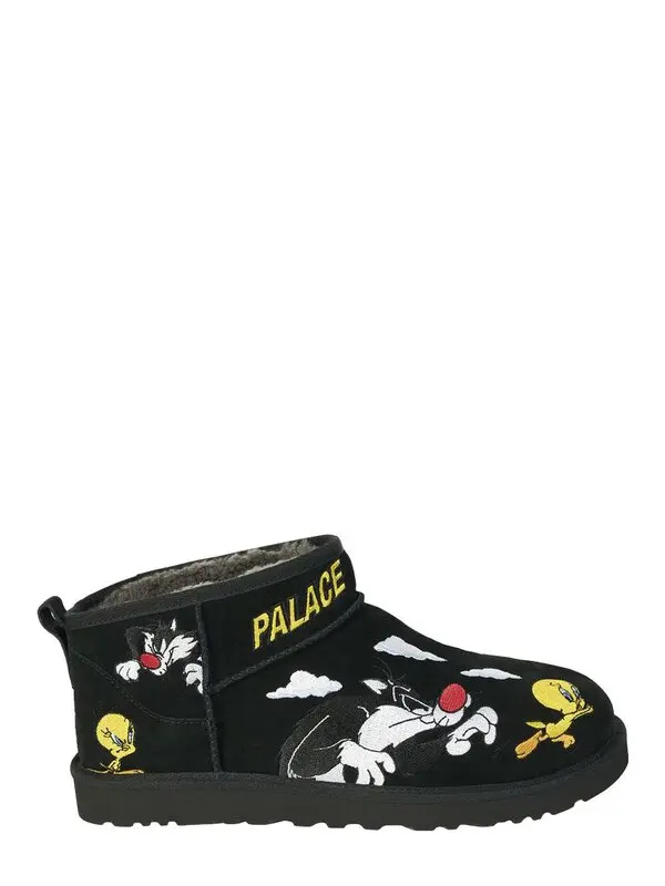 UGG X Palace X Looney Tunes Classic Ultra Mini Boot - Black