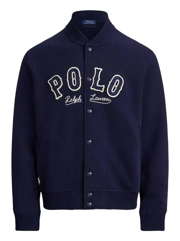 Ralph Lauren Long Sleeve Fleece Basketball Jacket - Blue