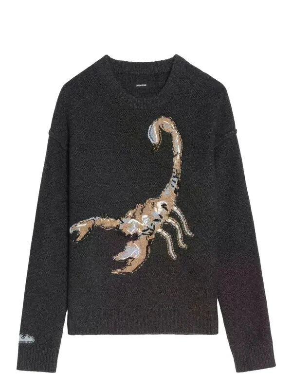 Zadig&Voltaire Jordan Scorpion-motif Sweater - Grey