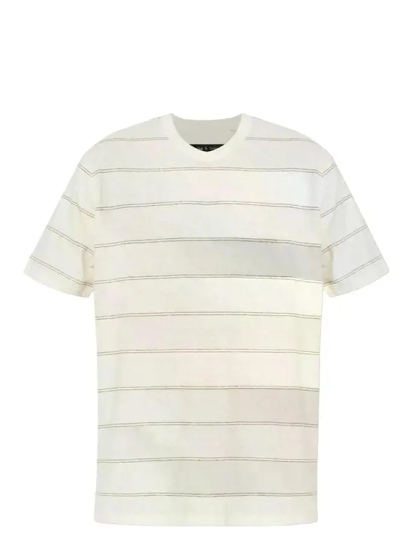 Rag & Bone Striped Short-sleeve T-shirt - Neutrals