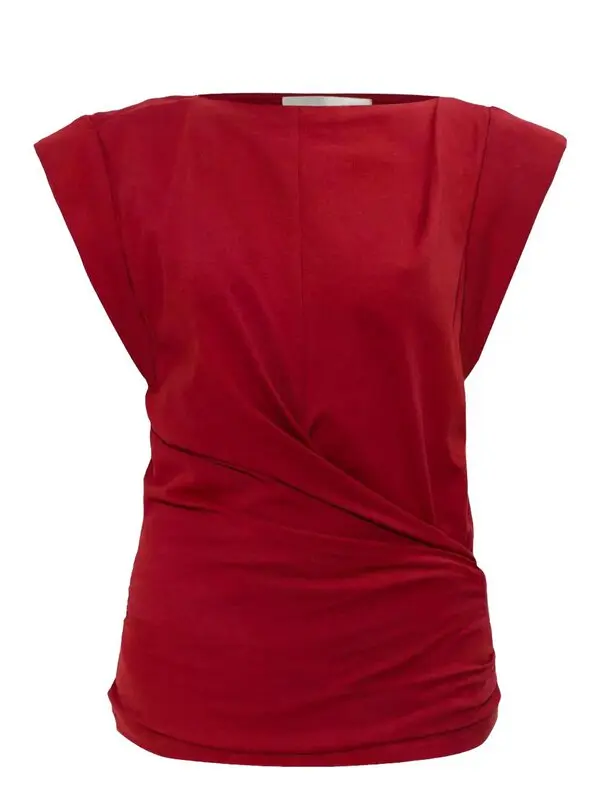 Isabel Marant Maisan Draped Top - Red