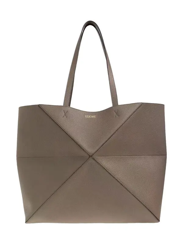 Loewe Medium Puzzle Fold Tote Bag - Brown