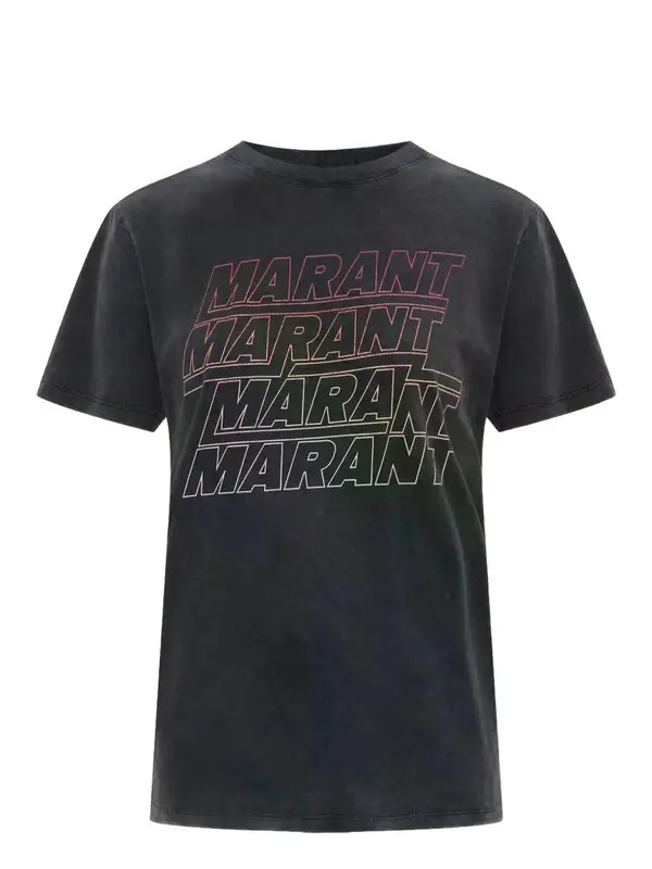 MARANT ETOILE Logo-print T-shirt - Grey