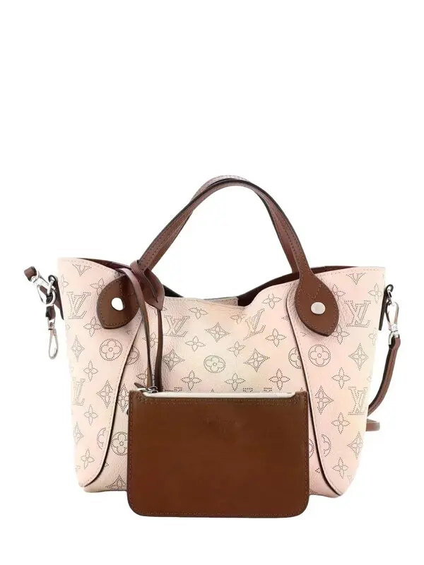 LOUIS VUITTON Hina Pm Mahina Leather Shoulder Bag - Neutrals