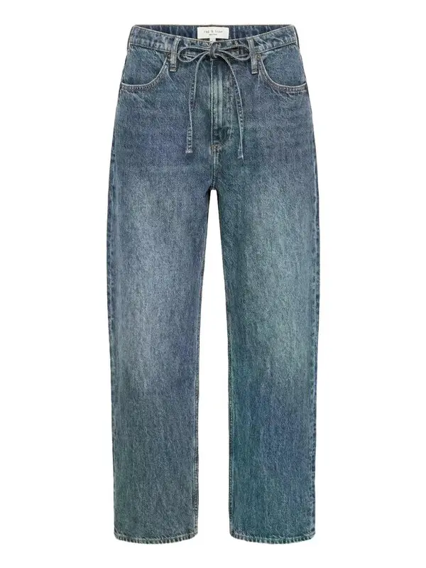 Rag & Bone Phoebe Drawstring Jeans - Blue