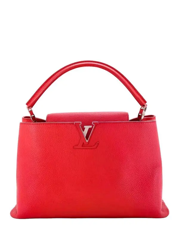 LOUIS VUITTON Capucines Mm Satchel - Red