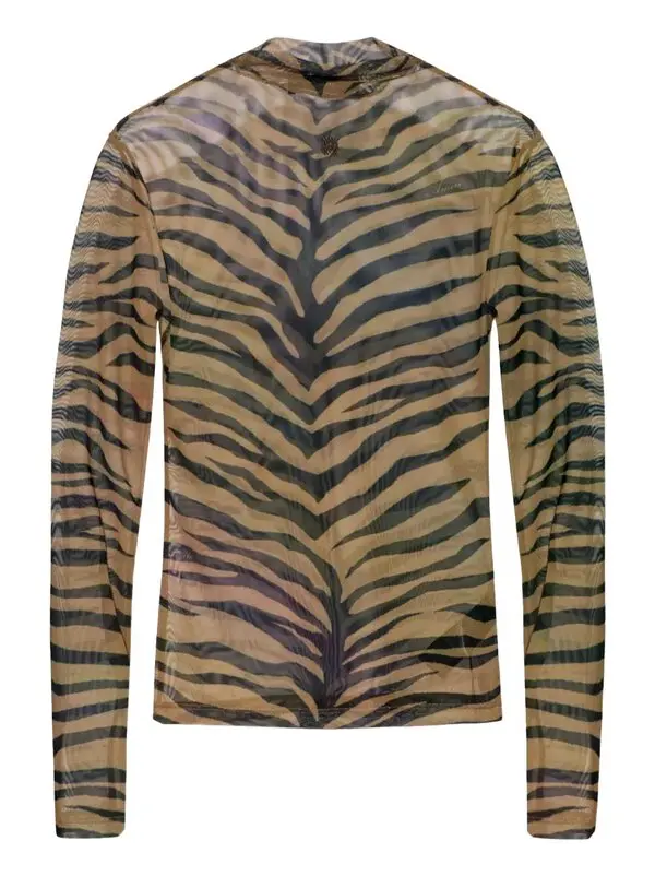 Amiri Zebra-print Top - Neutrals