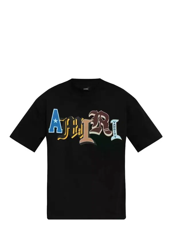 Amiri Logo-appliqué T-shirt - Black