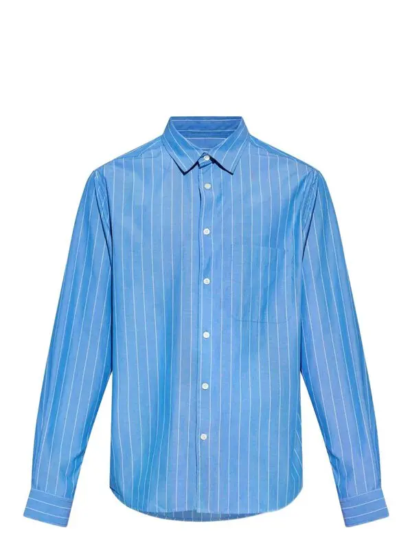 SAMSOE SAMSOE Striped-pattern Shirt - Blue