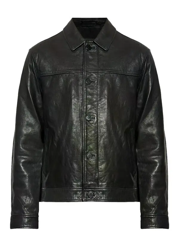 ALLSAINTS Nates Leather Jacket - Black