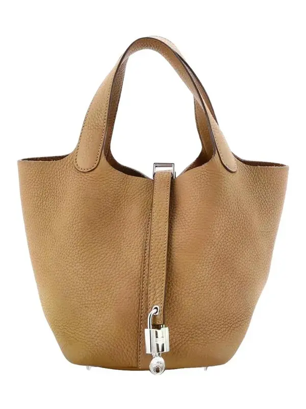 Hermès Picotin Lock Pm Bucket Bag Clemence - Neutrals