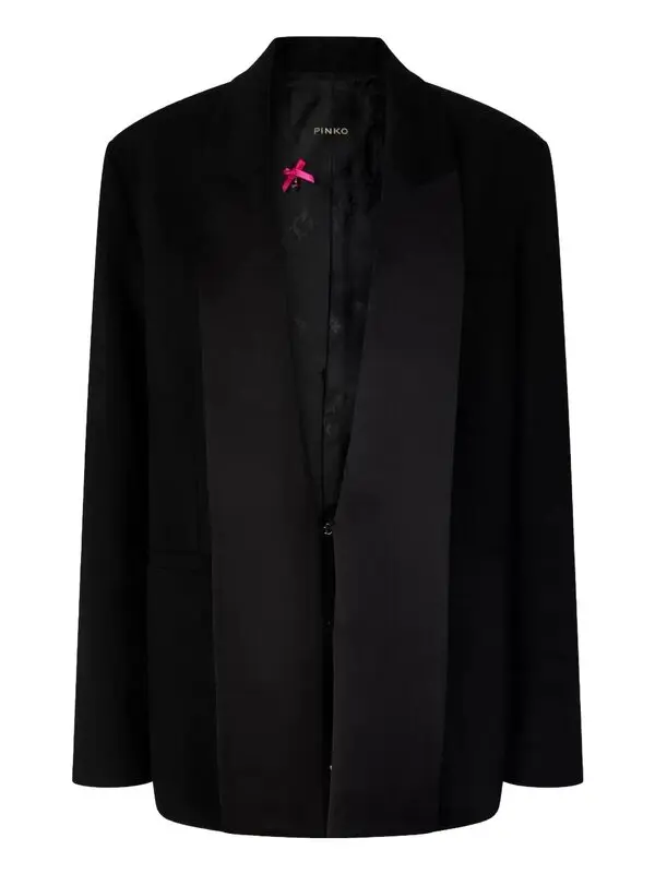 Pinko Shawl-lapel Blazer - Black