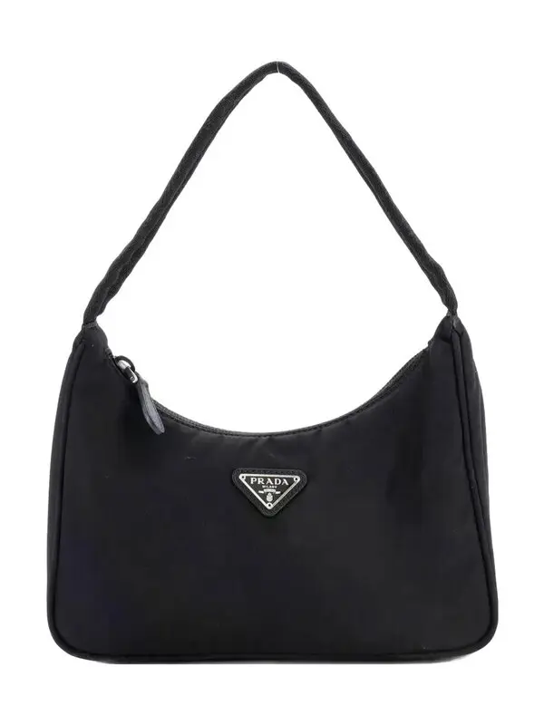 Prada Re-edition 2000 Tessuto Mini Hobo Bag - Black