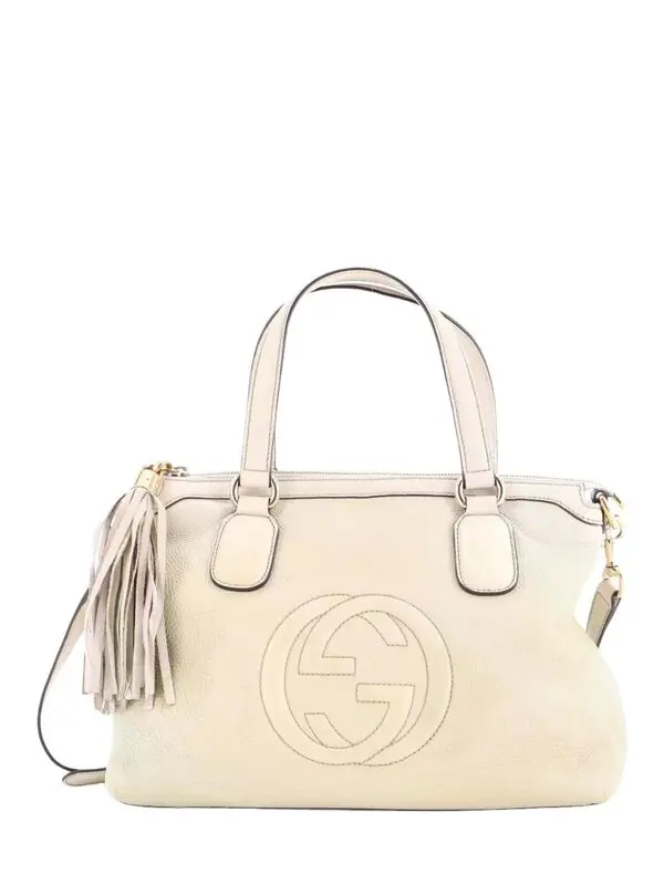 Gucci Soho Convertible Top Handle Satchel - Neutrals