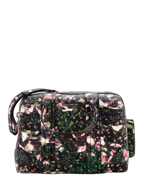 Givenchy Lucrezia Printed Leather Medium Satchel - Black