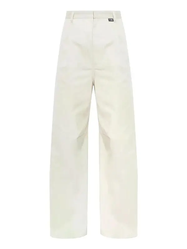 MAISON MARGIELA Pleated Wide-leg Trousers - Neutrals