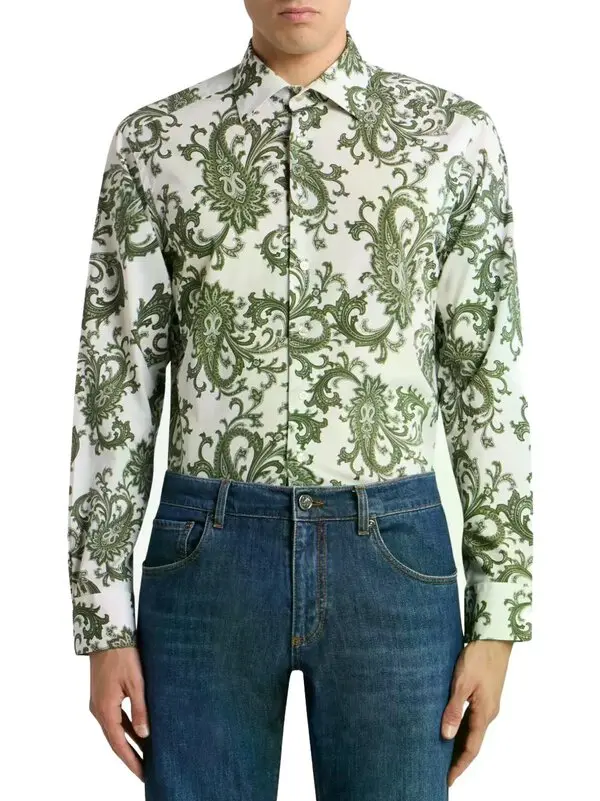 Etro Paisley Cotton Shirt - White
