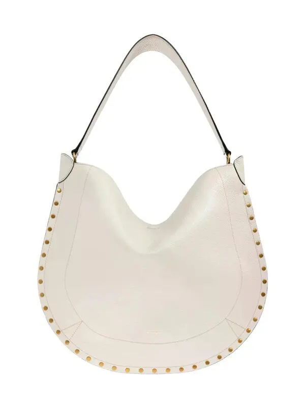 Isabel Marant Oskan Studded Shoulder Bag - Neutrals
