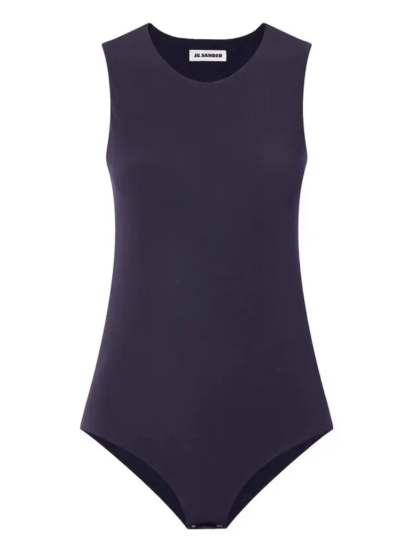 JIL SANDER Stretch-jersey Bodysuit - Blue