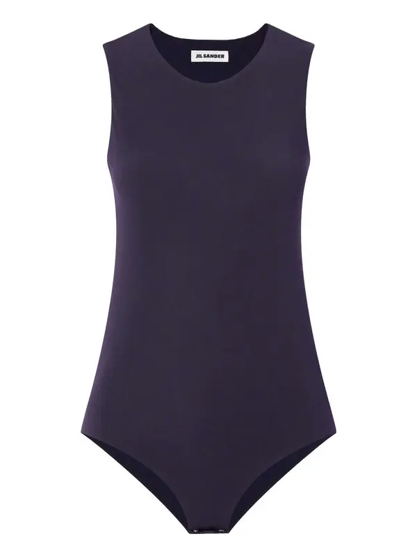 JIL SANDER Stretch-jersey Bodysuit - Navy