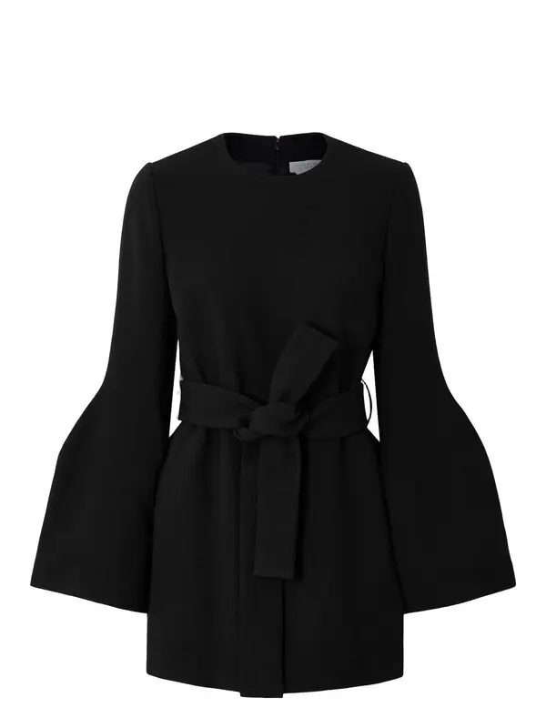 Gabriela Hearst Shandon Belted Wool Tunic - Black