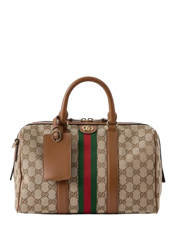 Gucci Ophidia Canvas-jacquard Shoulder Bag - Brown