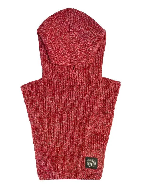 Stone Island Hooded Vest - Red