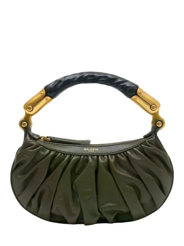 Balmain Mini Ebene Tote Bag - Green