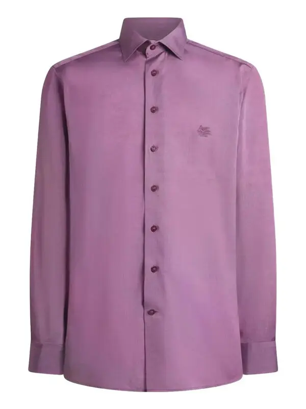 Etro Pegaso-embroidery Shirt - Purple
