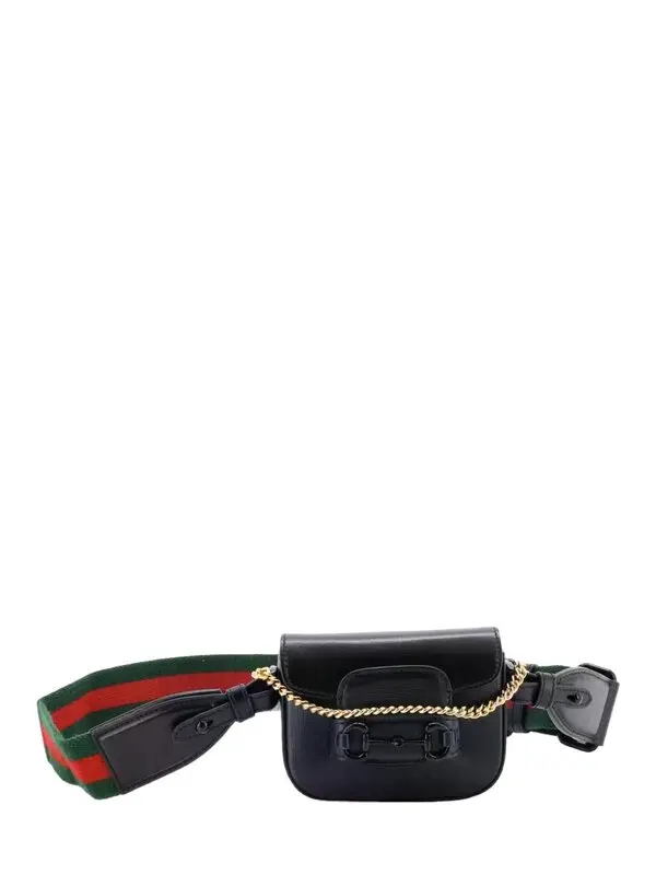 Gucci Horsebit 1955 Super Mini Bag - Black