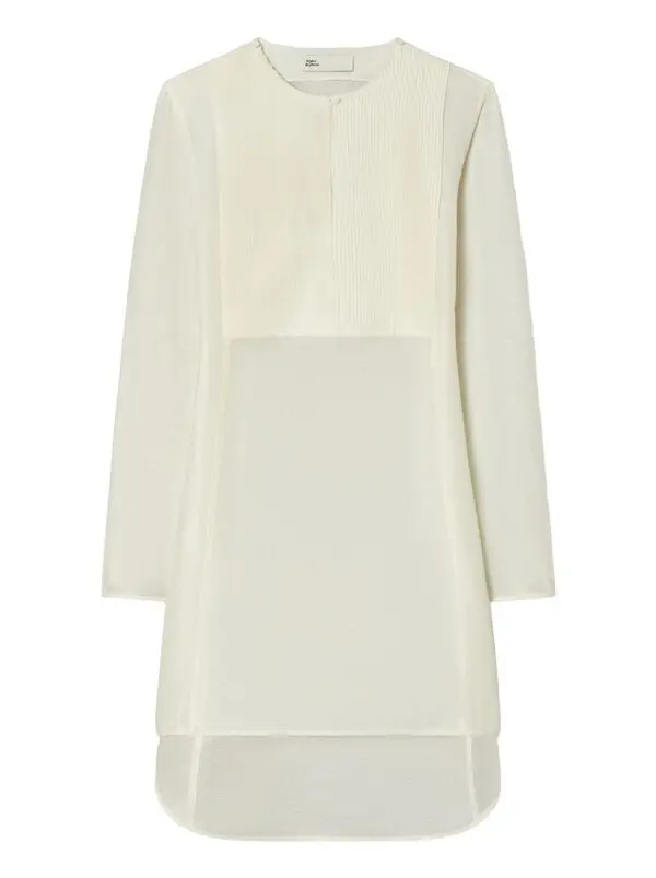 Tory Burch Linen And Silk Tunic - White